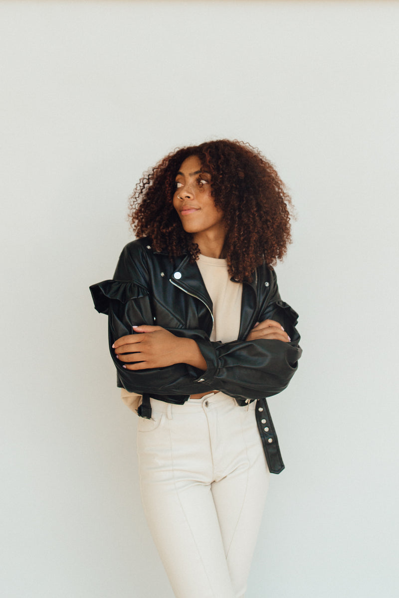 Bombshell Leather Jacket – Ninth & Grace